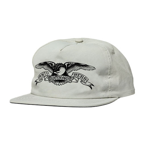 Anti-Hero Basic Eagle Snapback Cap Light Grey – The Source Snowboard & Skate