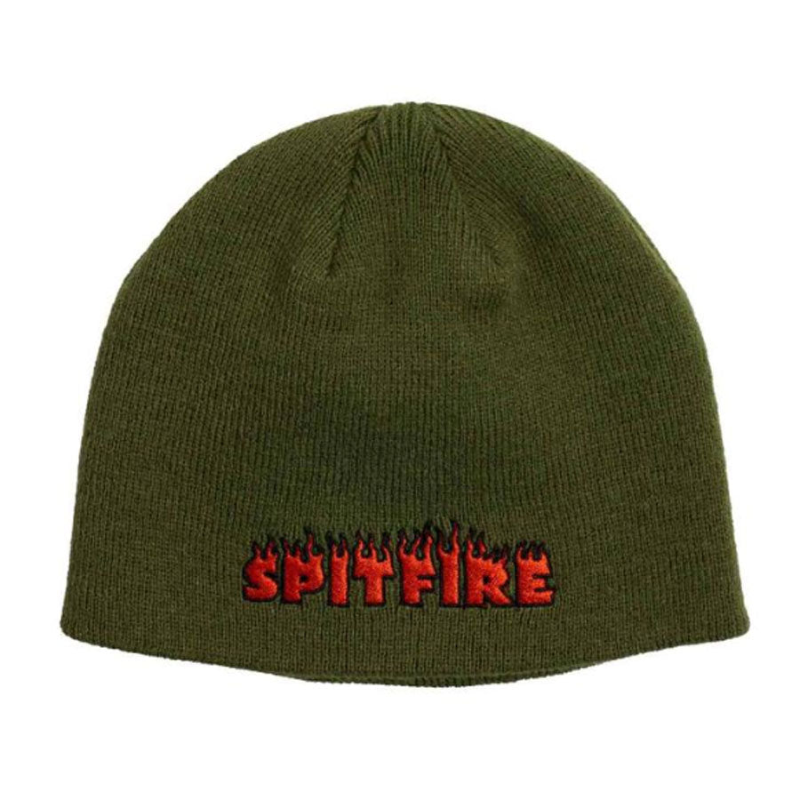 Spitfire Demonseed Script Skully Beanie - Olive – The Source Snowboard & Skate