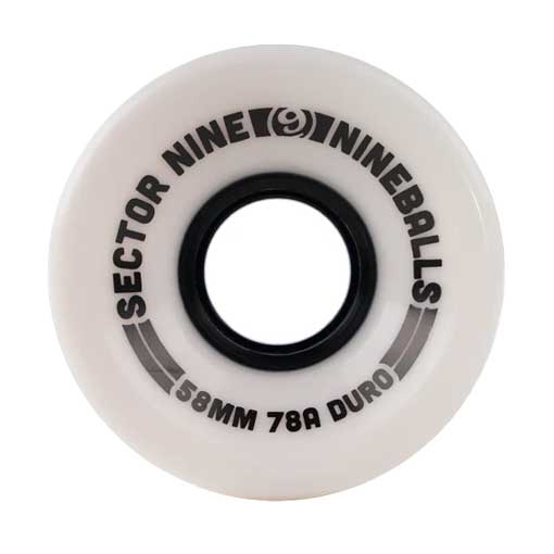 Sector 9 Nine Ball Opaque White 78A Wheels 61mm – The Source Snowboard ...