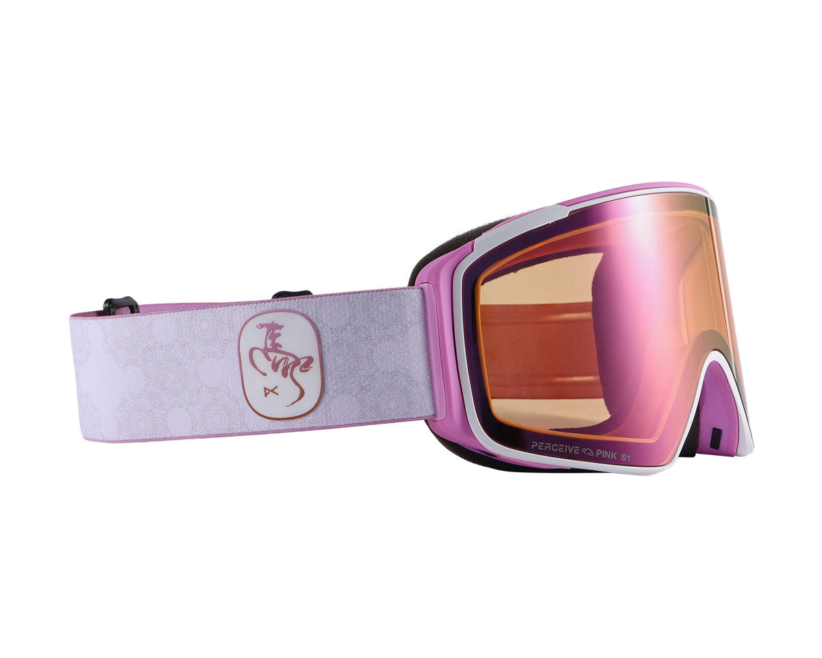 Anon M4S CNY LB Goggle White/Perceive Cloudy Pink + Bonus Lens + MFI M ...