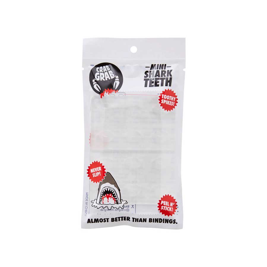 Crab Grab Mini Shark Teeth Stomp Pad Clear – The Source Snowboard & Skate