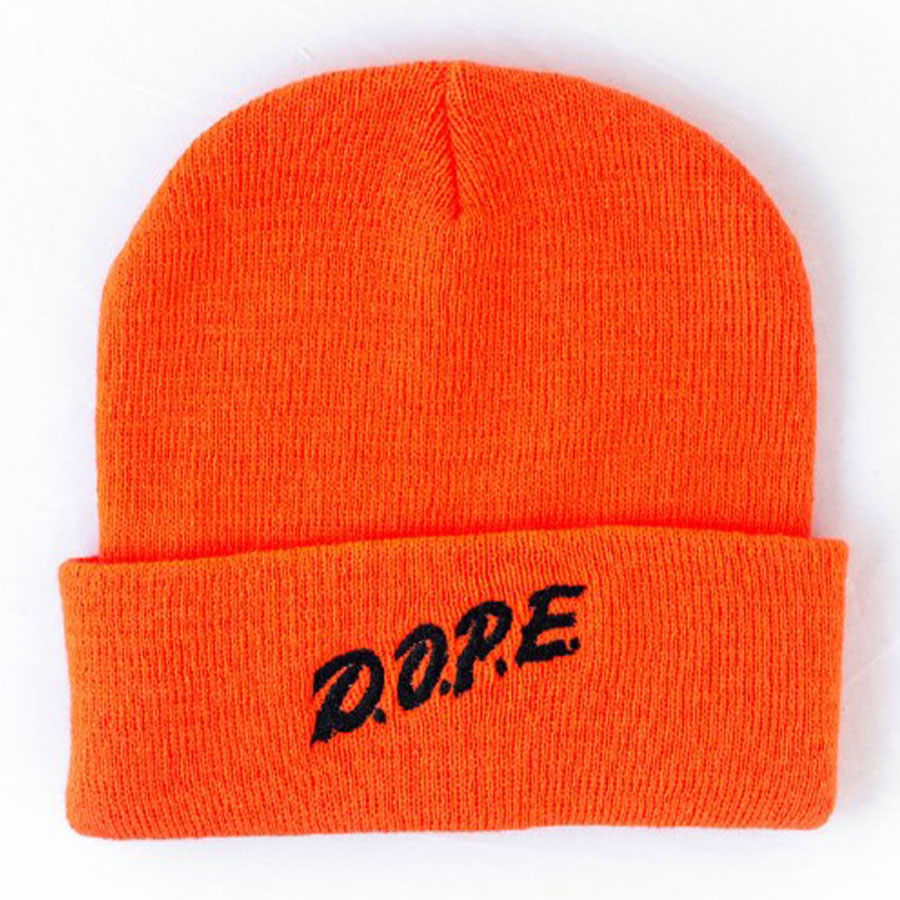 D.O.P.E. OG Toque Beanie Orange/Black 2024 – The Source Snowboard & Skate