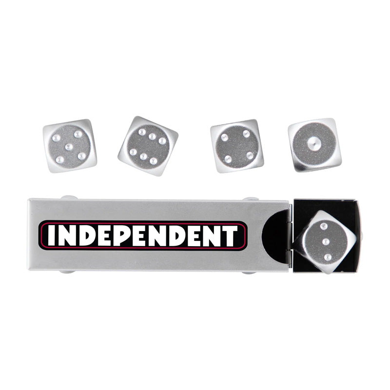 Independent Bar Logo Dice Set Silver – The Source Snowboard & Skate