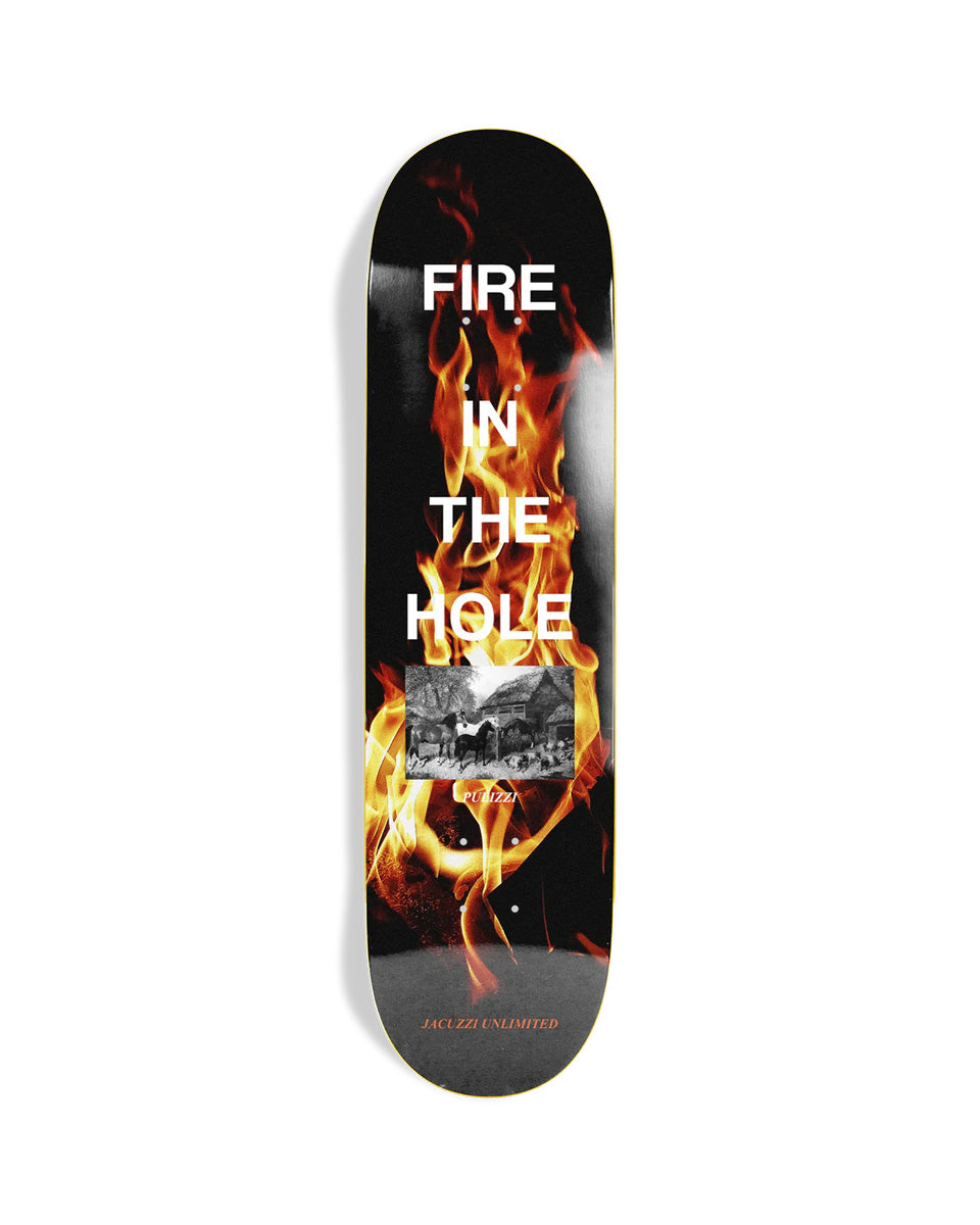 Jacuzzi Pulizzi Fire In The Hole Ex7 Deck 8.375" – The Source Snowboard ...