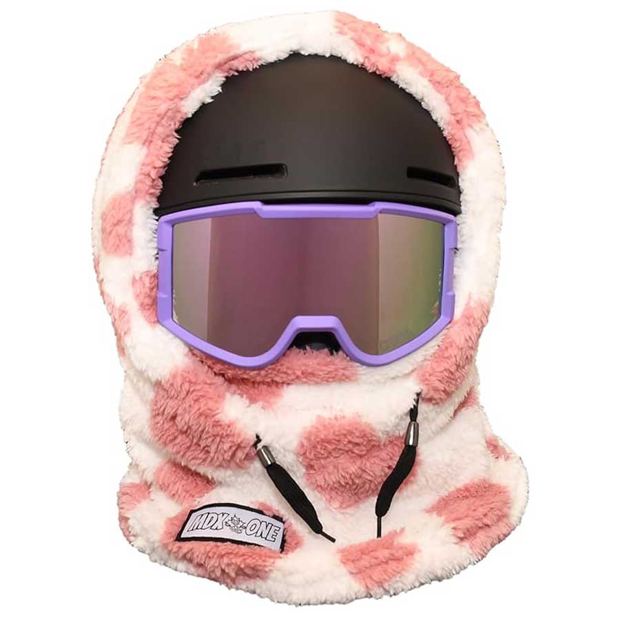 Mdxone Kids' Over Helmet Balaclava Double Plush Heart Pink/White – The ...
