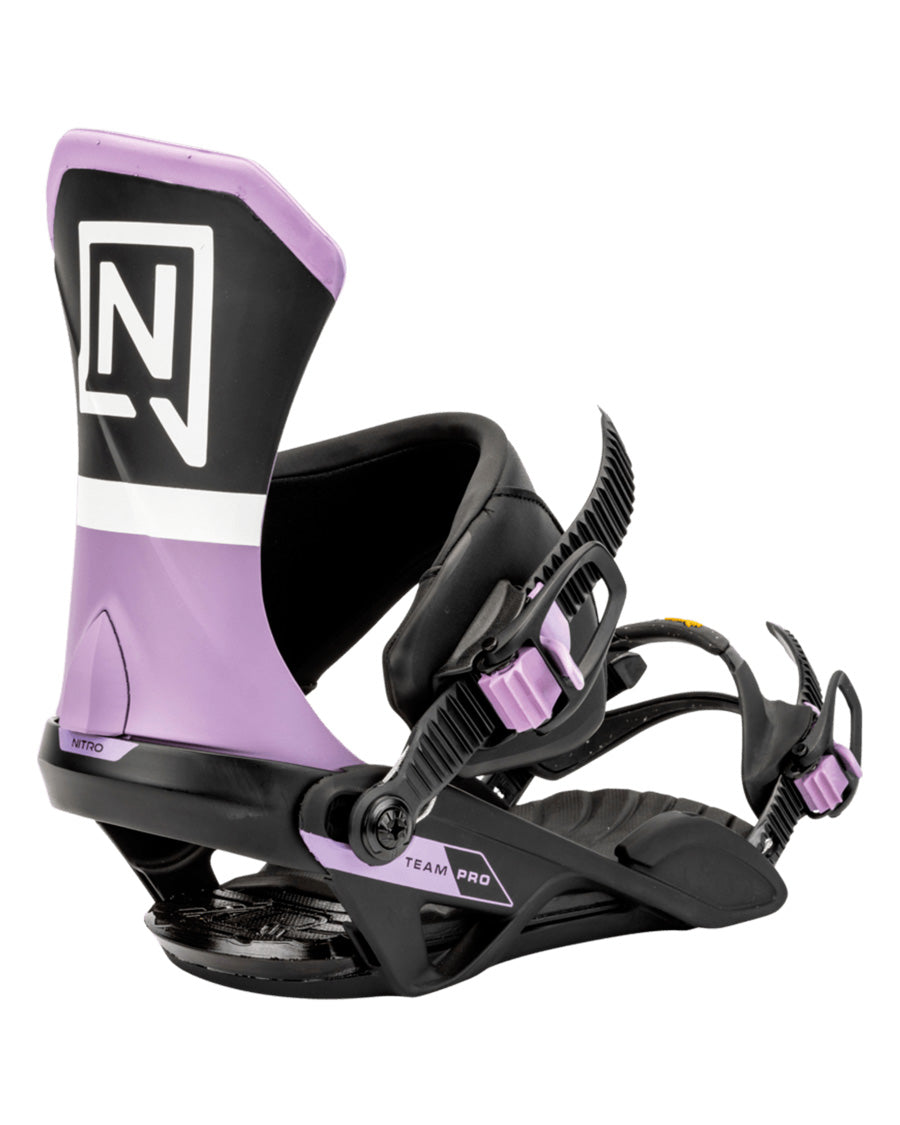 Nitro Men's Team Pro Binding Lilac 2025 – The Source Snowboard & Skate