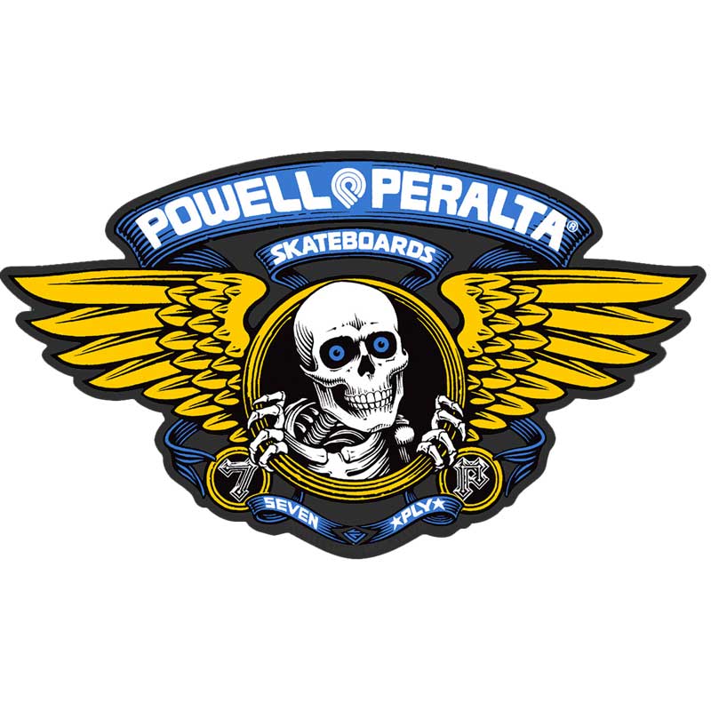 Powell Peralta Winged Ripper Blue Die Cut Sticker 12" – The Source ...
