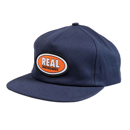 Real Oval Cap Navy/Red – The Source Snowboard & Skate