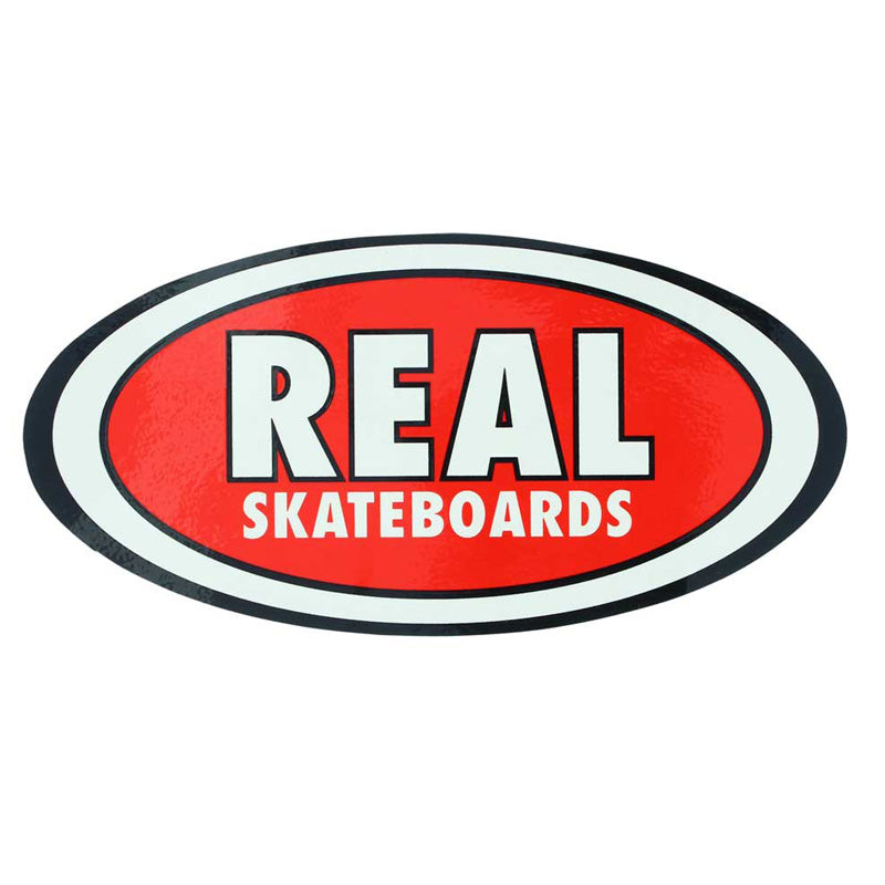 Real Oval Small Sticker – The Source Snowboard & Skate