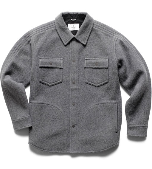 Reigning Champ Wool Overshirt Carbon – The Source Snowboard & Skate