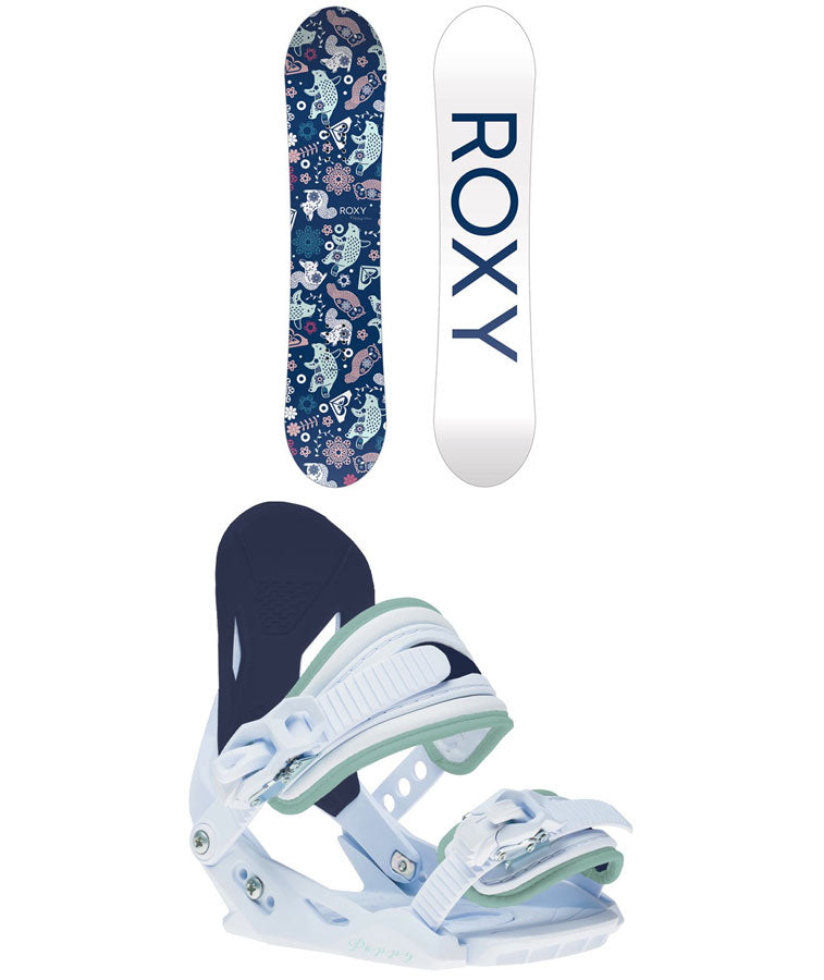 Roxy Kids' Poppy Snowboard Package Medium 2024 – The Source Snowboard ...