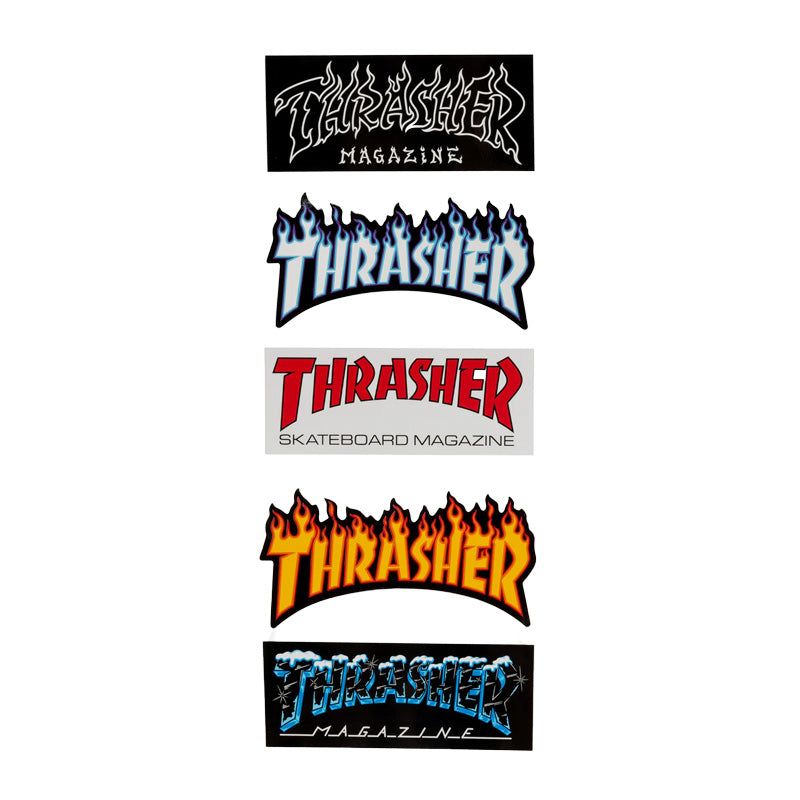 Thrasher Assorted 5 Sticker Pack – The Source Snowboard & Skate
