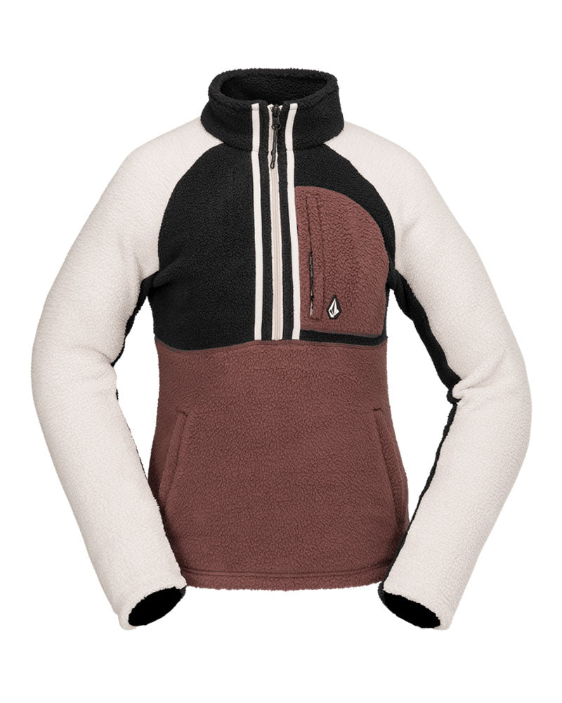 Volcom Women's Demi Half Zip Mahogany 2025 – The Source Snowboard & Skate