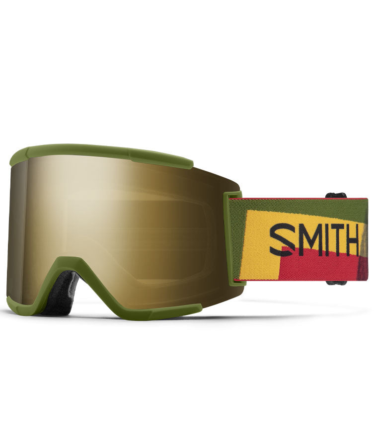 Smith Squad XL Goggle High Fives/ChromaPop Sun Black Gold Mirror + Bon ...