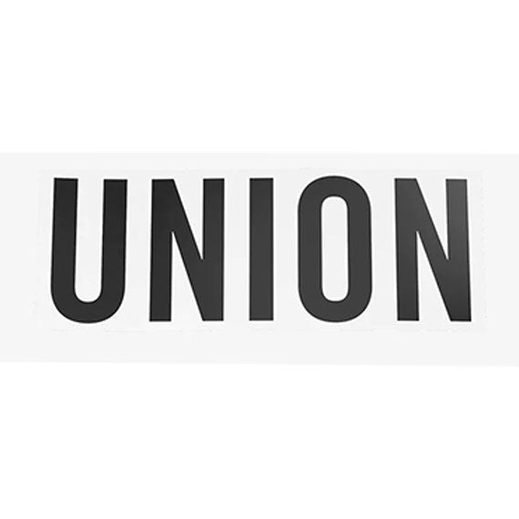 Union Union Box Logo Sticker 8" White 2023 – The Source Snowboard & Skate