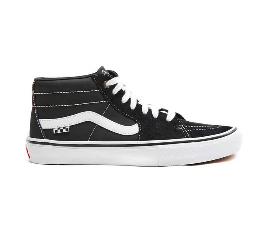 Vans Skate Grosso Mid Black/White/Emo – The Source Snowboard & Skate